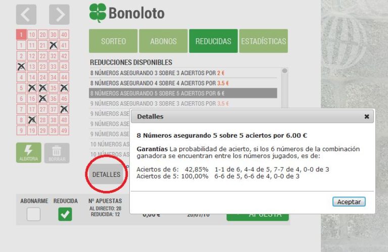 La Bonoloto - Loteria Cano